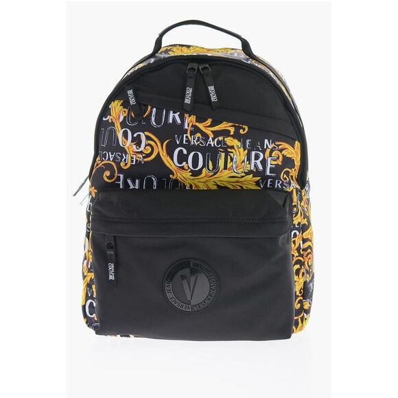 Versace | Bags | Versace Jeans Couture Baroque Patterned Fabric Mens ...